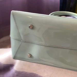 LK Bennett | Bags | Lk Bennett London Patent Leather Totepale Blue ...